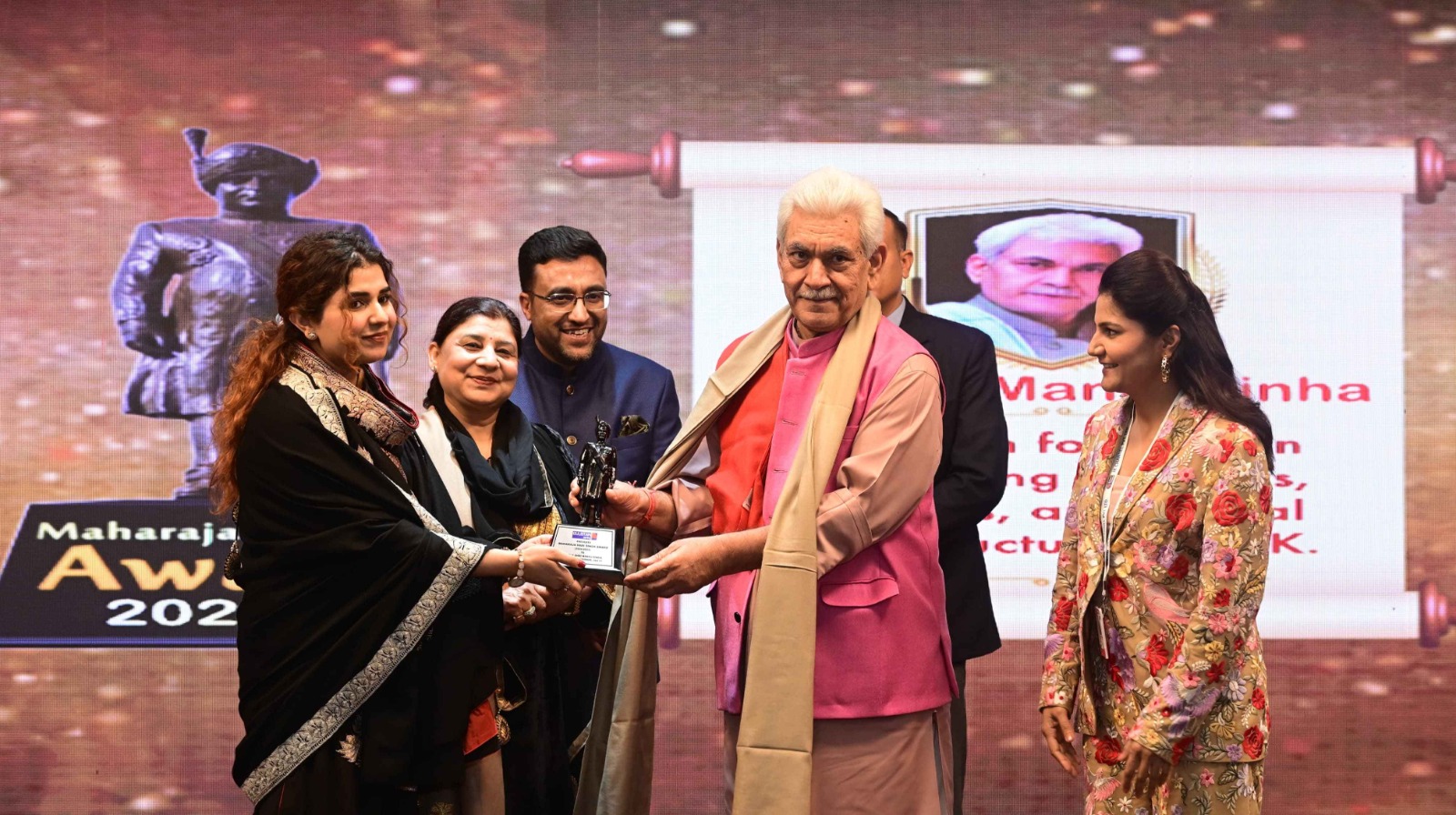 LG honored with 'Maharaja Hari Singh Award' — The Kashmir Monitor